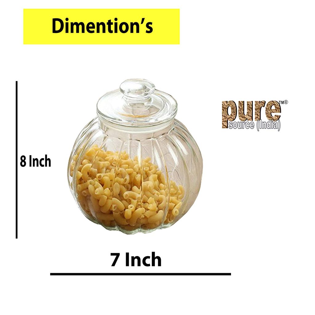 Pure Source India Glass Jar 25 Kg Air Tight Glass Jar1pcs Pack Pure Source India
